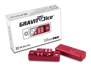Buy Ultrapro Gravity D6 Crimson 2 Dice Set in Canada – Game Shack